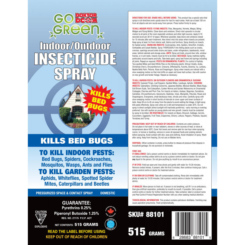 Doktor Doom Indoor/Outdoor Insecticide Spray – Hydro-Lite Hydroponics