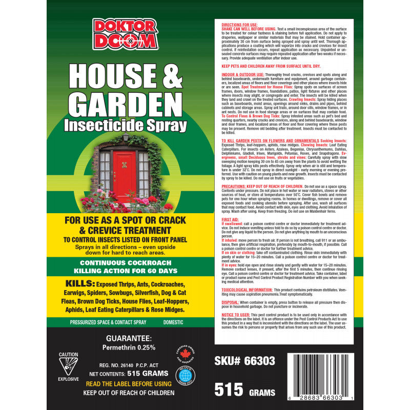 Doktor Doom House & Garden Insecticide Spray – Hydro-Lite Hydroponics