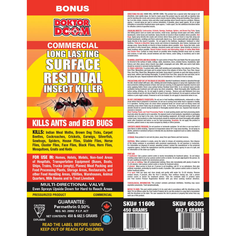 Doktor Doom Surface Residual Spray Insect Killer – Hydro-Lite Hydroponics